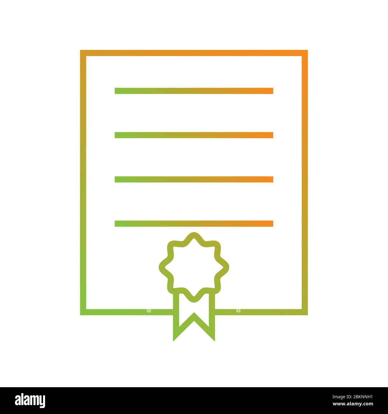 Beautiful diploma vector line icon Stock Vector Image & Art - Alamy