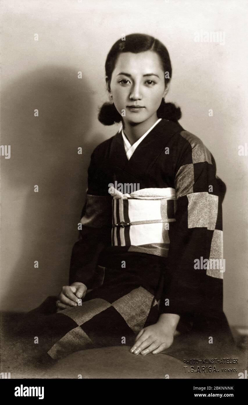 [ 1930s Japan - Young Japanese Woman ] — Young Japanese woman in kimono ...