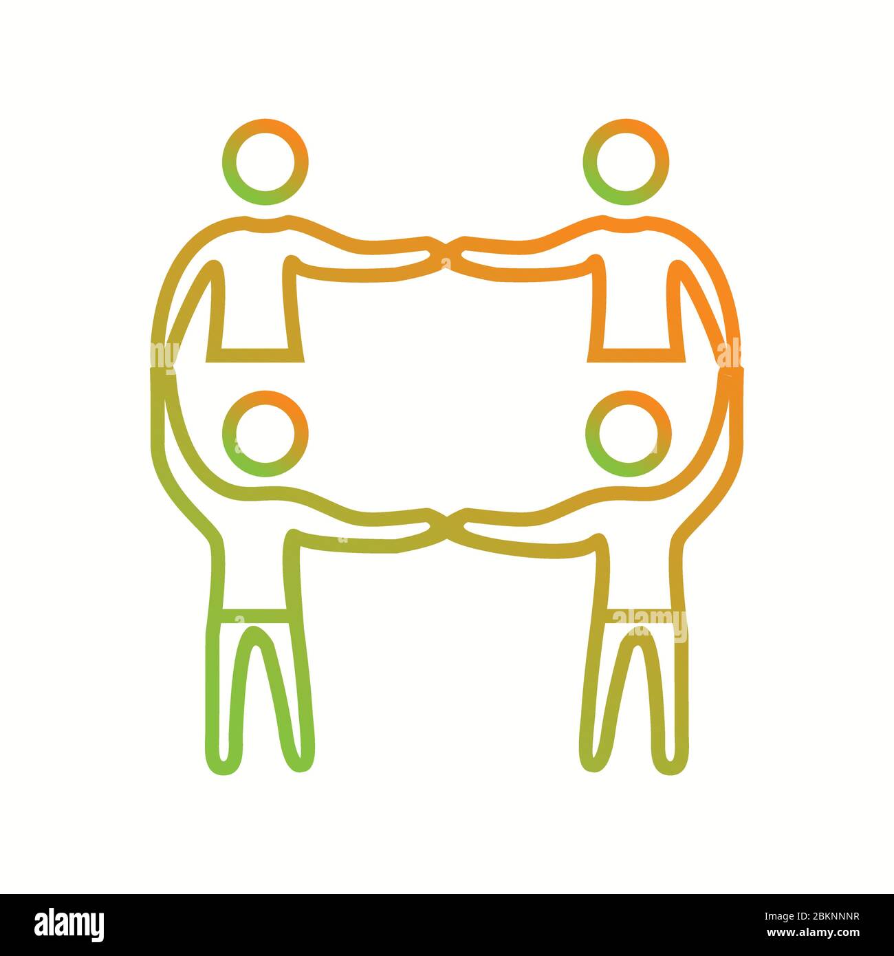 Beautiful Team vector line icon Stock Vector Image & Art - Alamy