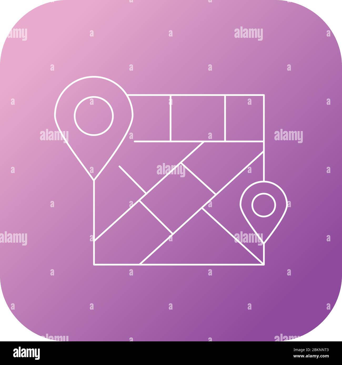Find places on map line icon Stock Vector Image & Art - Alamy