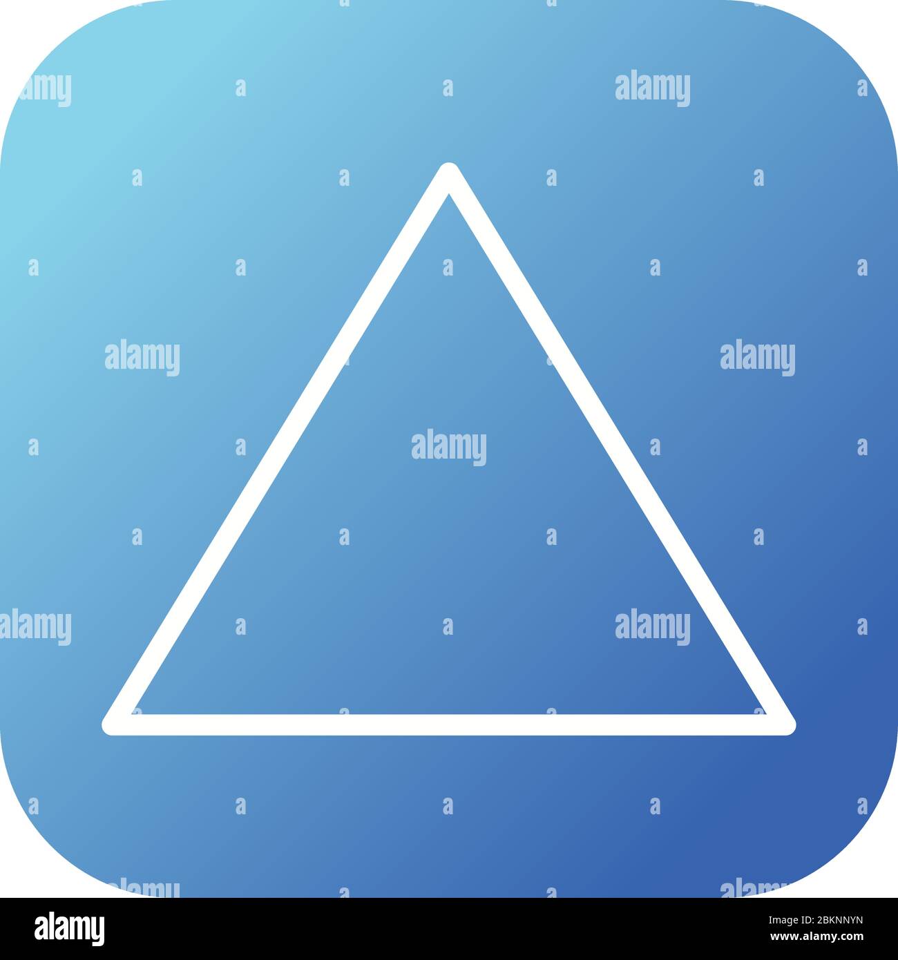 Beautiful Triangle vector line icon Stock Vector Image & Art - Alamy