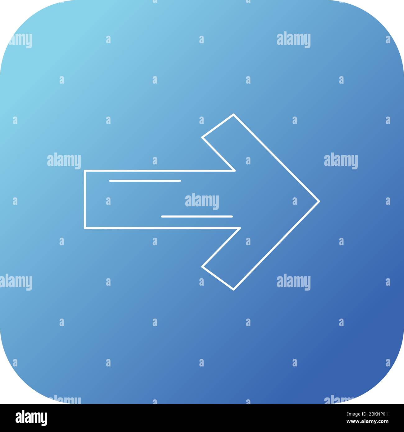 Right arrow vector line icon Stock Vector Image & Art - Alamy