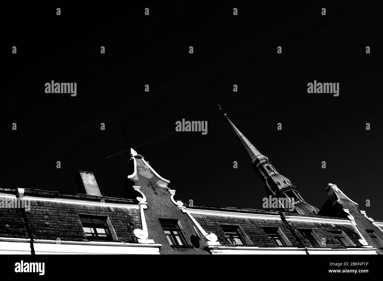 Beautiful Riga city architecture with old buildings Stock Photo - Alamy