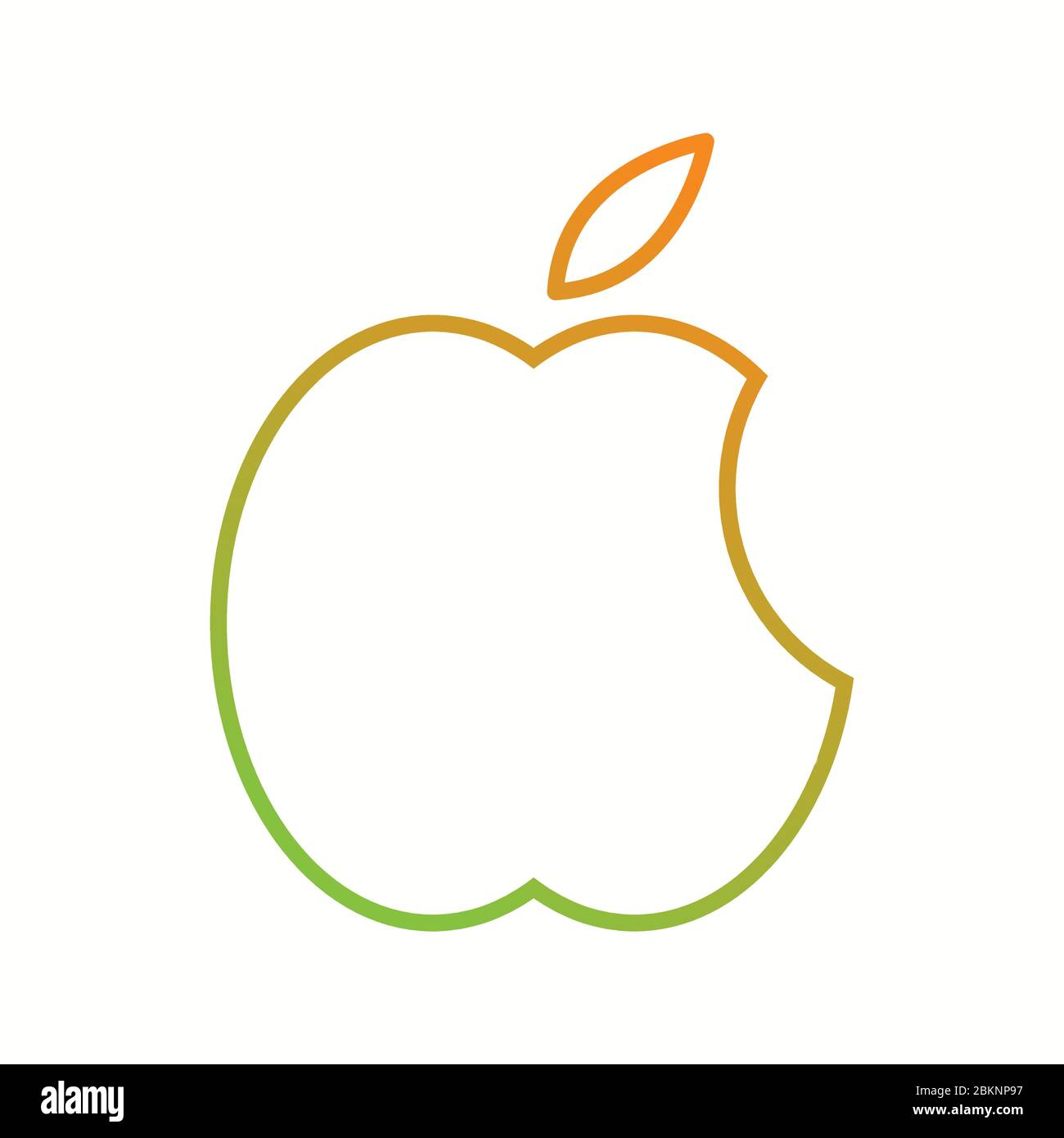 Beautiful Apple logo vector line icon Stock Vector Image & Art - Alamy
