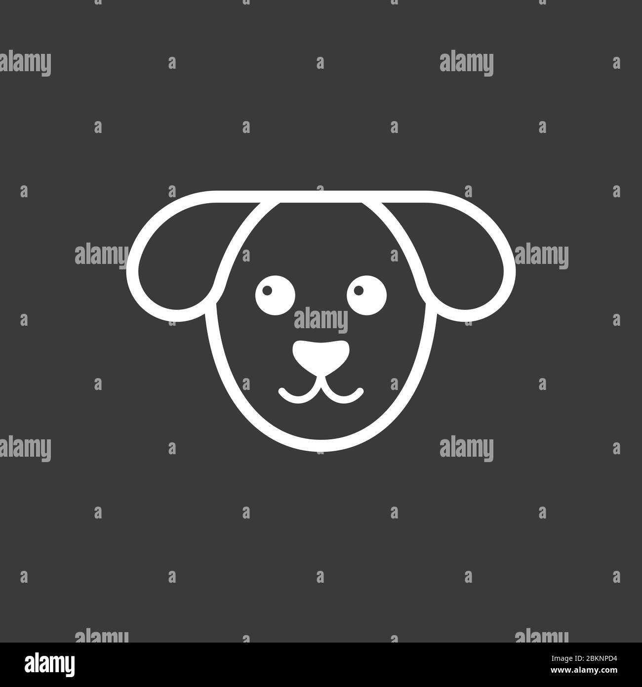 Puppy icon. Dog symbol. Vector element for your design Stock Vector ...