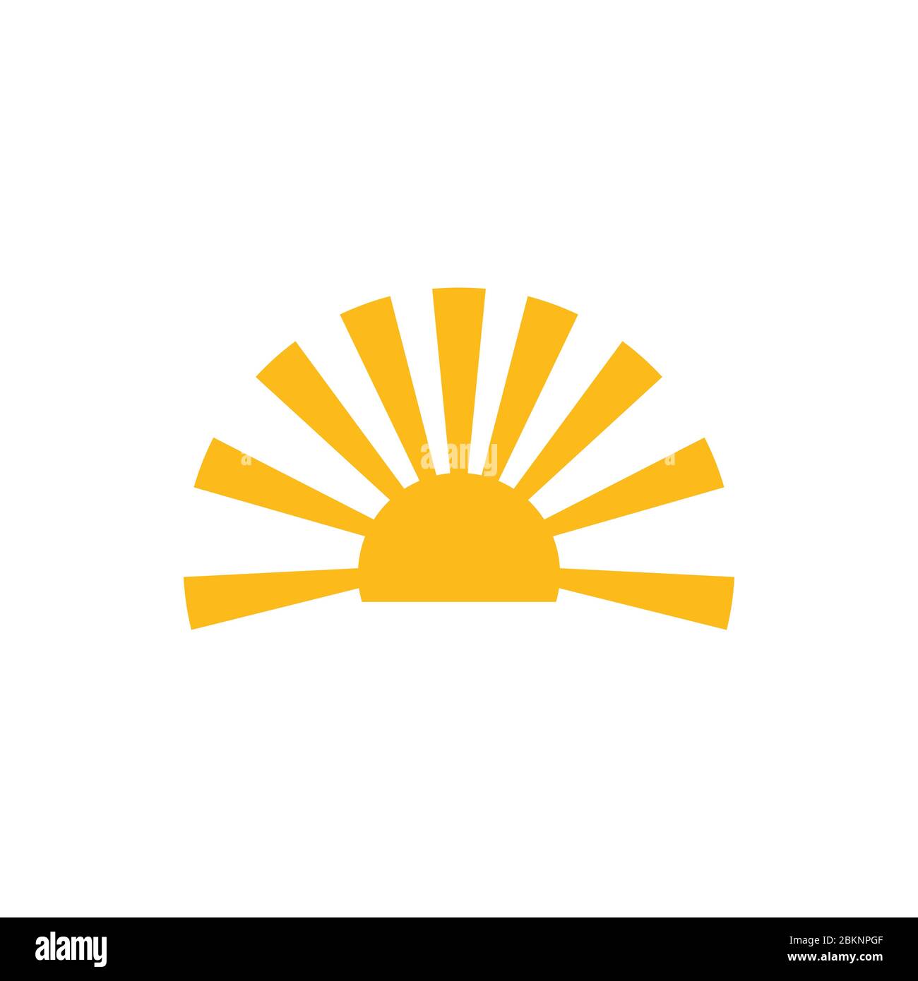 sun light horizon simple logo vector Stock Vector Image & Art - Alamy