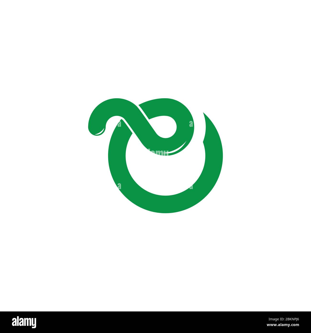 letter e o simple loop overlapping line logo vector Stock Vector Image ...