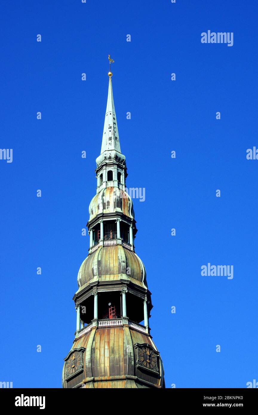 Beautiful Riga city architecture with old buildings Stock Photo - Alamy