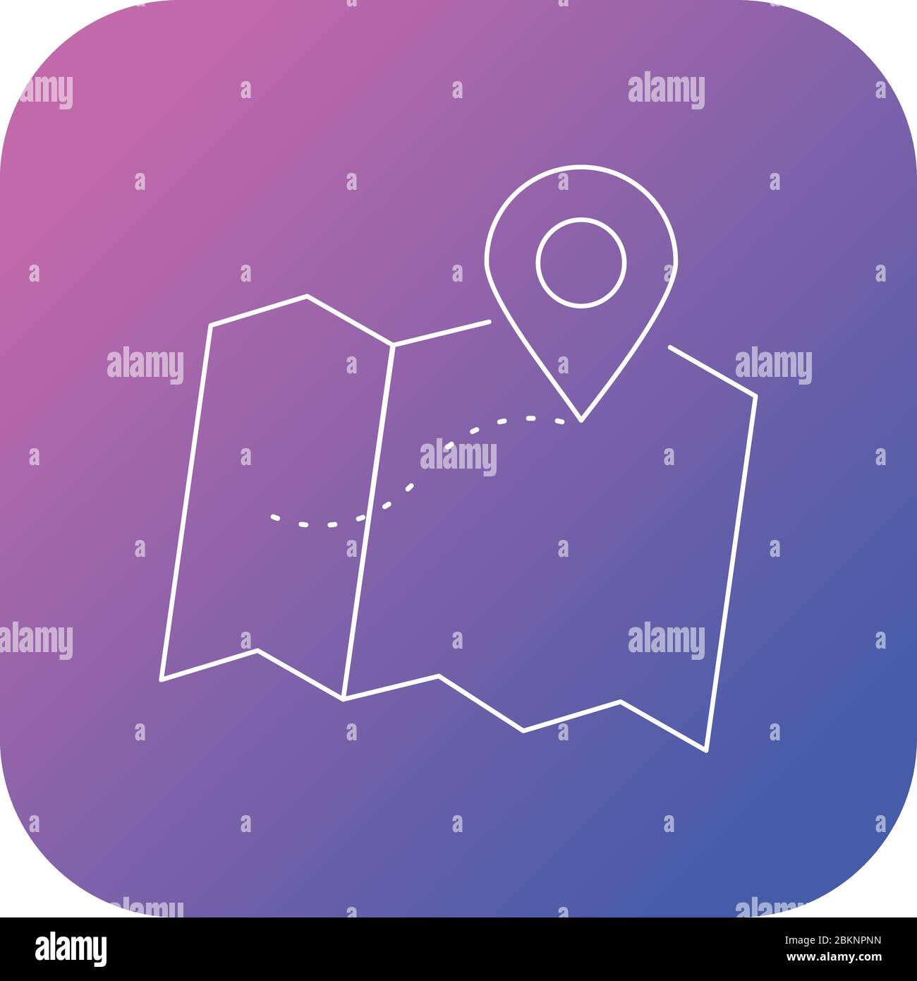 Mark places on map line icon Stock Vector Image & Art - Alamy