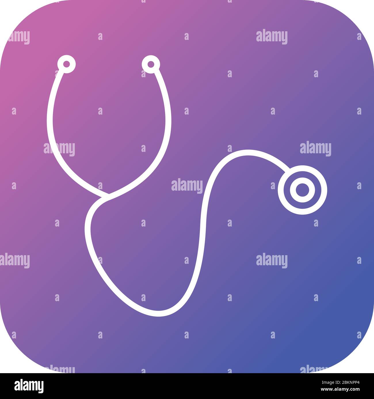 Beautiful stethoscope vector line icon Stock Vector Image & Art - Alamy