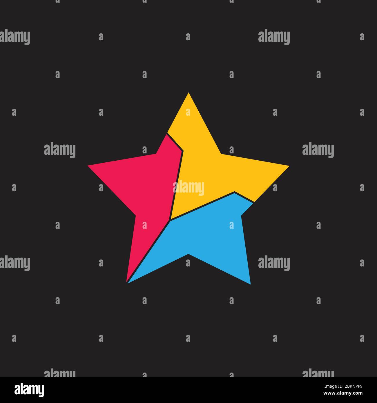 star geometric simple colorful logo vector Stock Vector Image & Art - Alamy