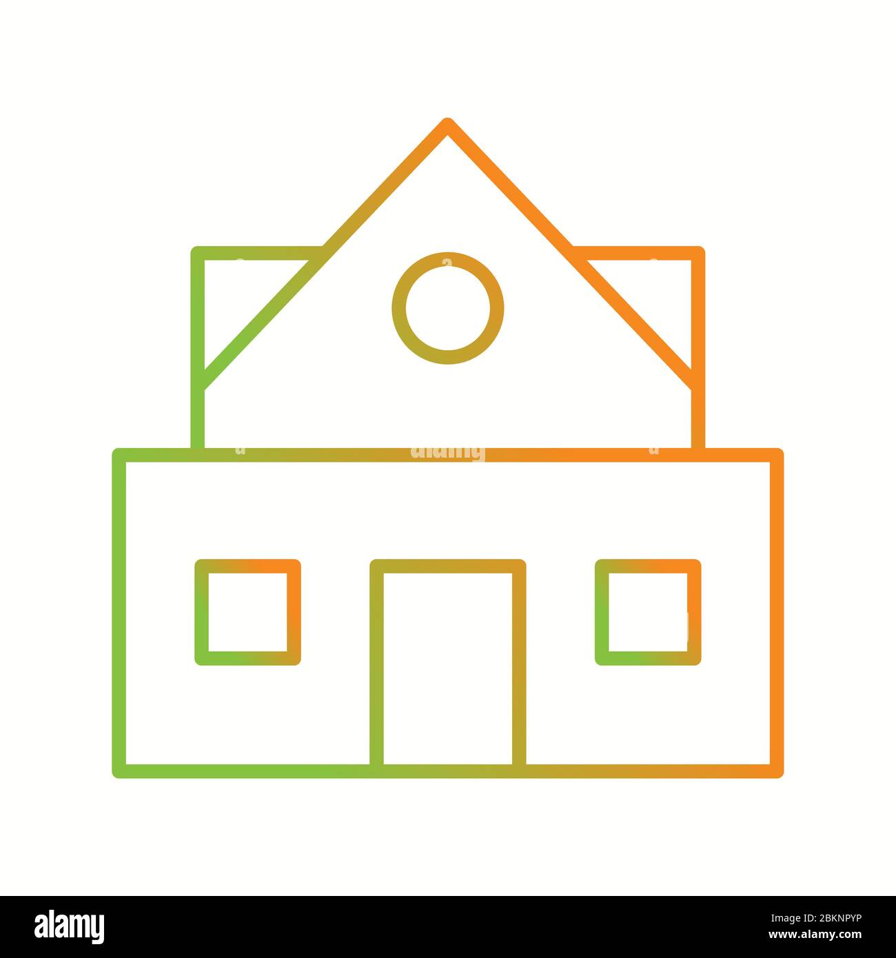 Beautiful HOuse Vector line icon Stock Vector Image & Art - Alamy