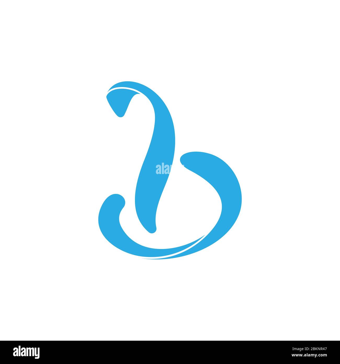 letter b simple gradient 3d logo vector Stock Vector Image & Art - Alamy