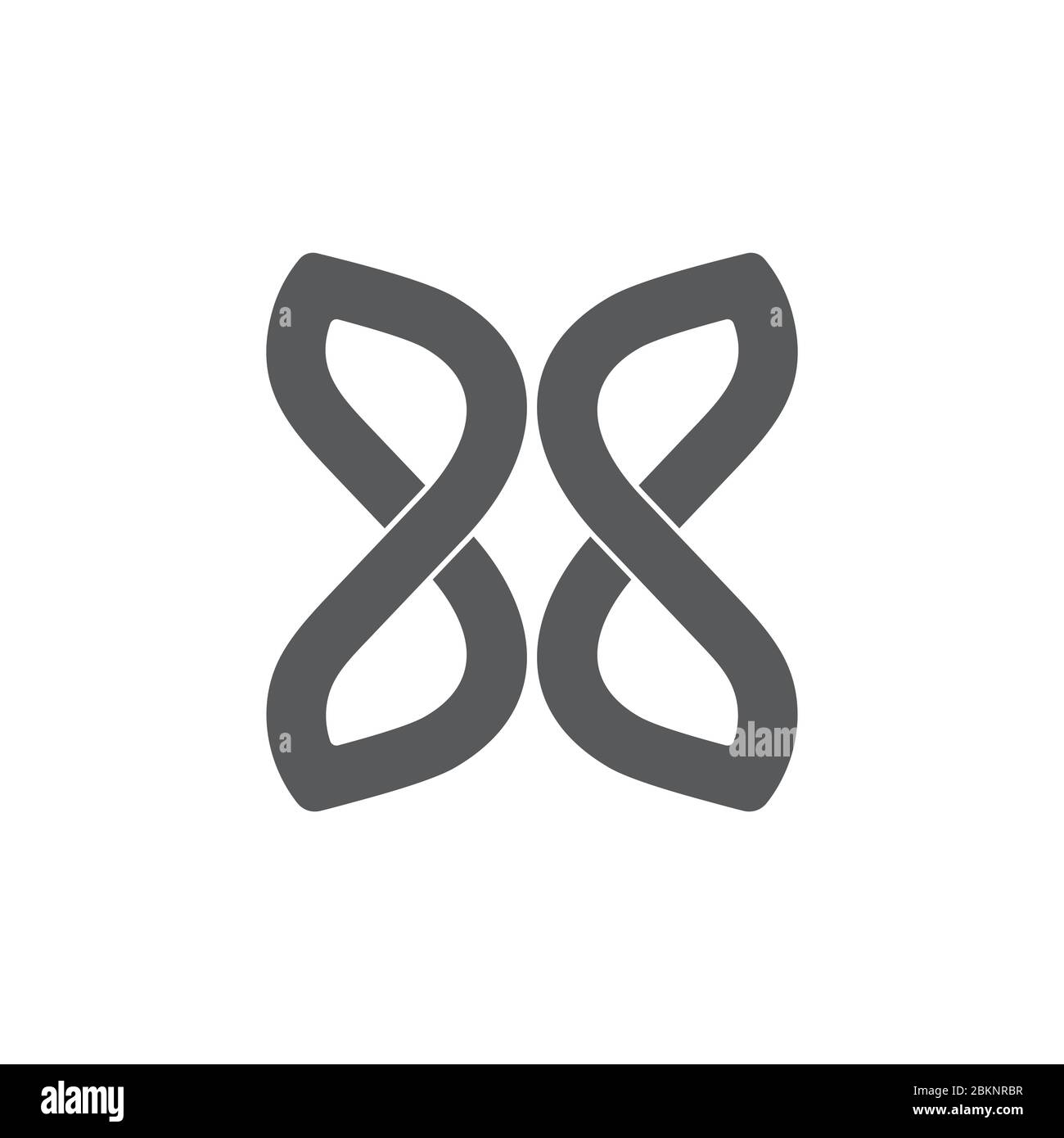 abstract butterfly wings infinity line logo vector Stock Vector Image ...