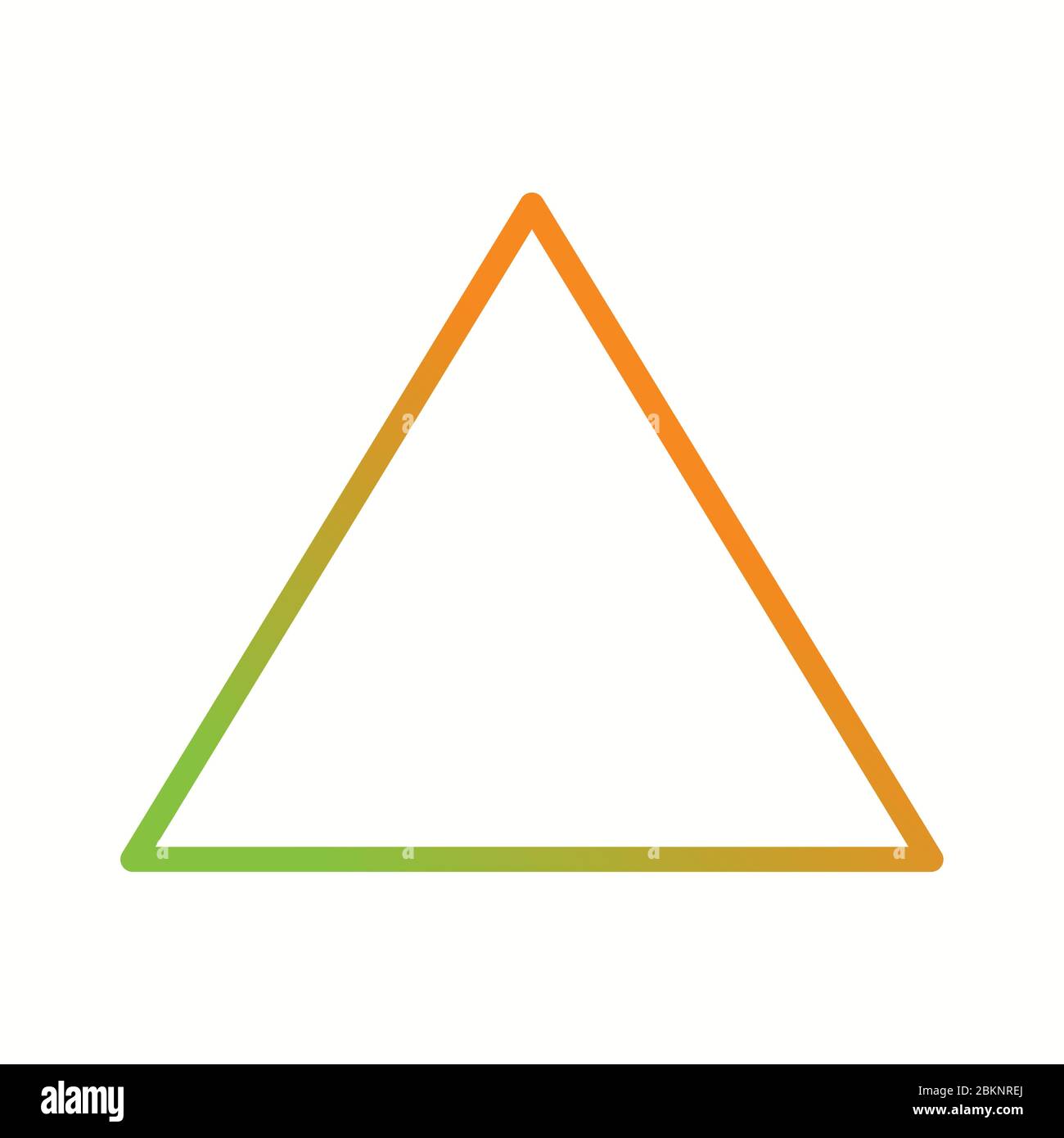Beautiful Triangle vector line icon Stock Vector Image & Art - Alamy