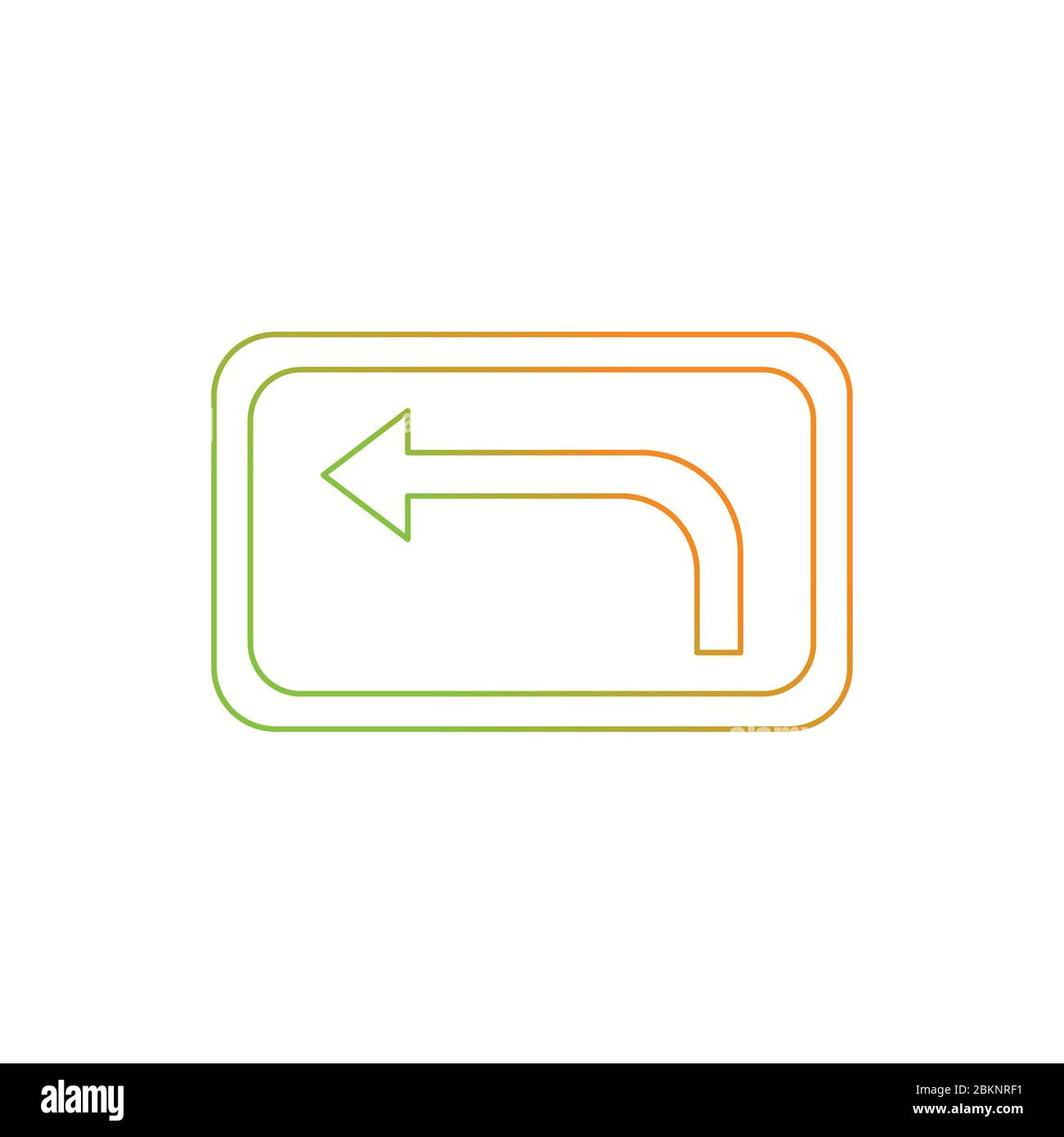 Beautiful Left Turn line icon Stock Vector Image & Art - Alamy