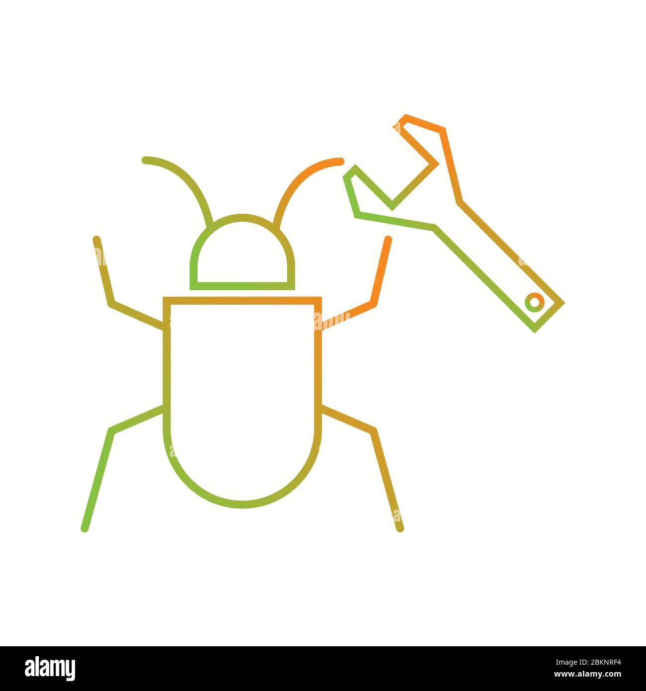 Beautiful Bug fixing vector line icon Stock Vector Image & Art - Alamy