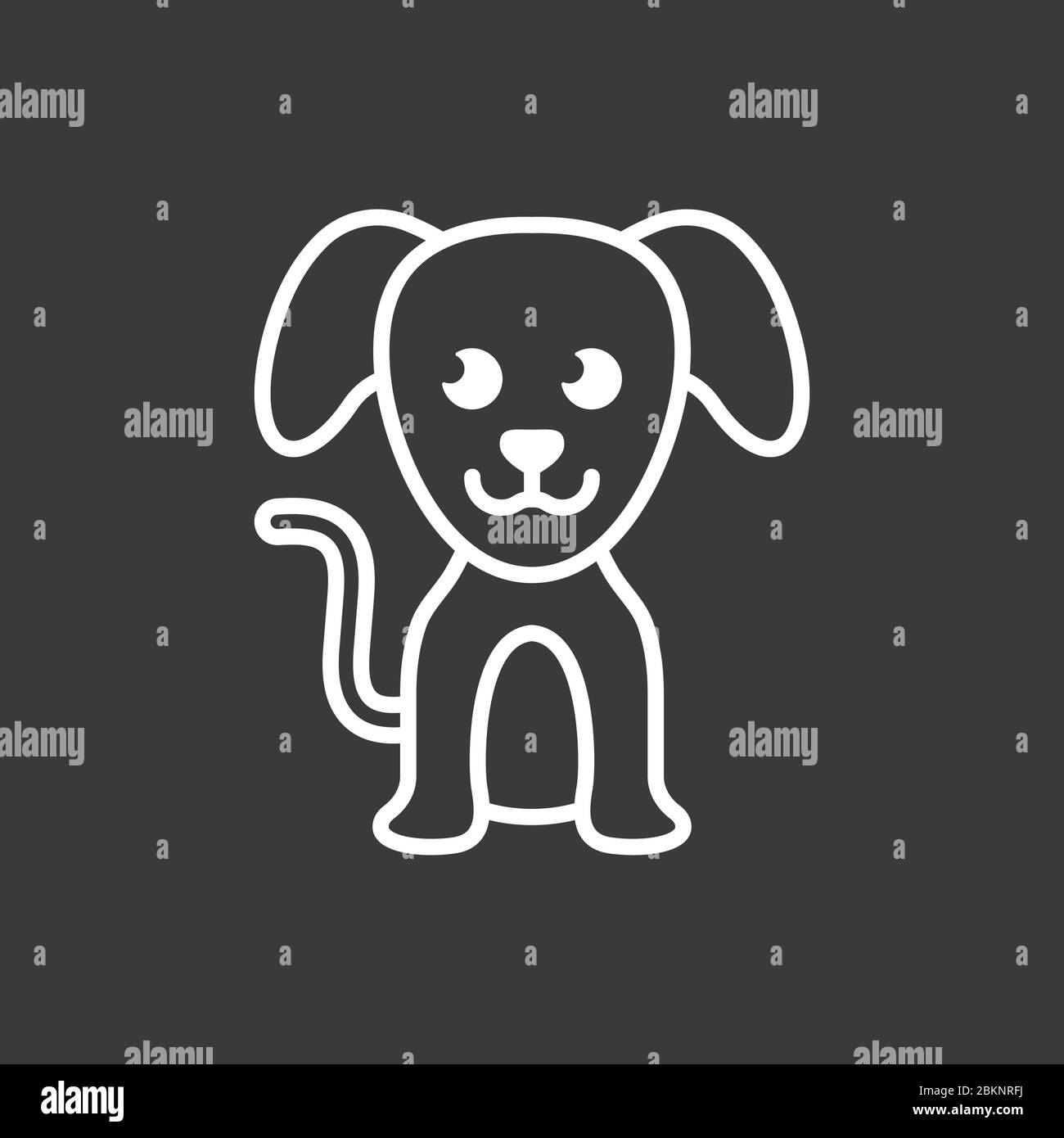 Puppy icon. Dog symbol. Vector element for your design Stock Vector ...