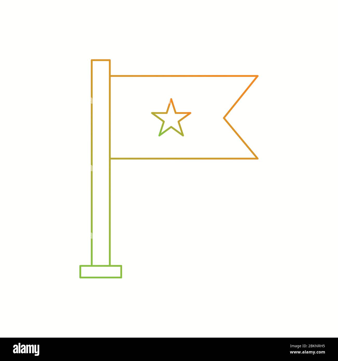 Beautiful flag vector line icon Stock Vector Image & Art - Alamy