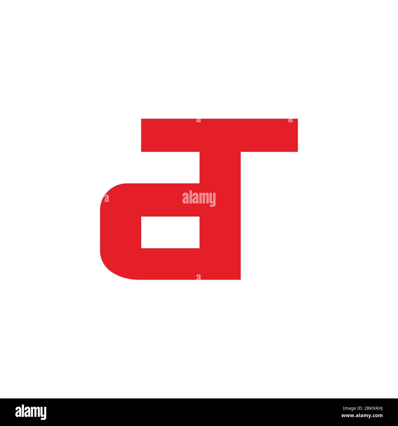 letter dt simple geometric line symbol logo vector Stock Vector Image ...