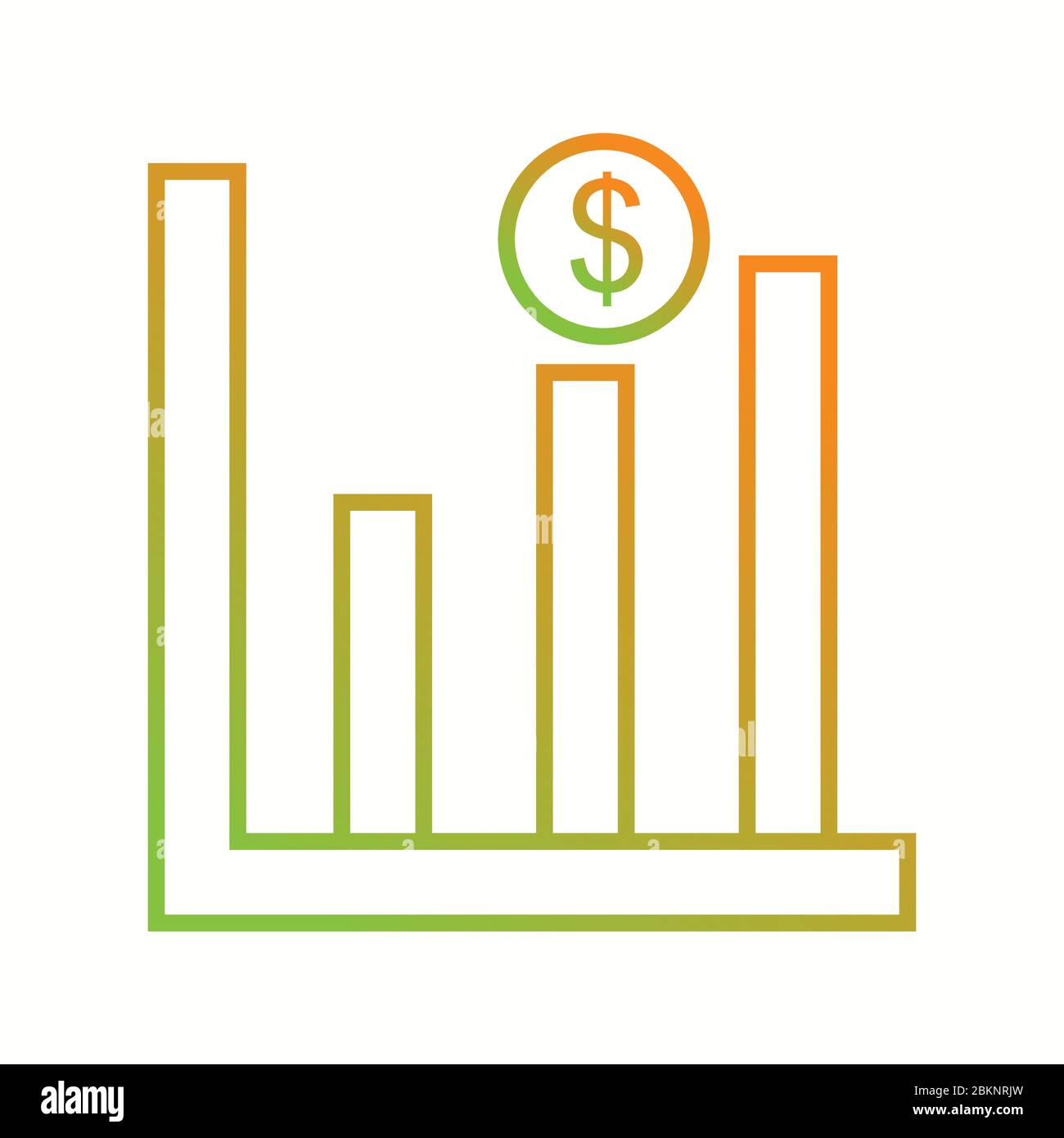Beautiful Business chart Vector line icon Stock Vector Image & Art - Alamy