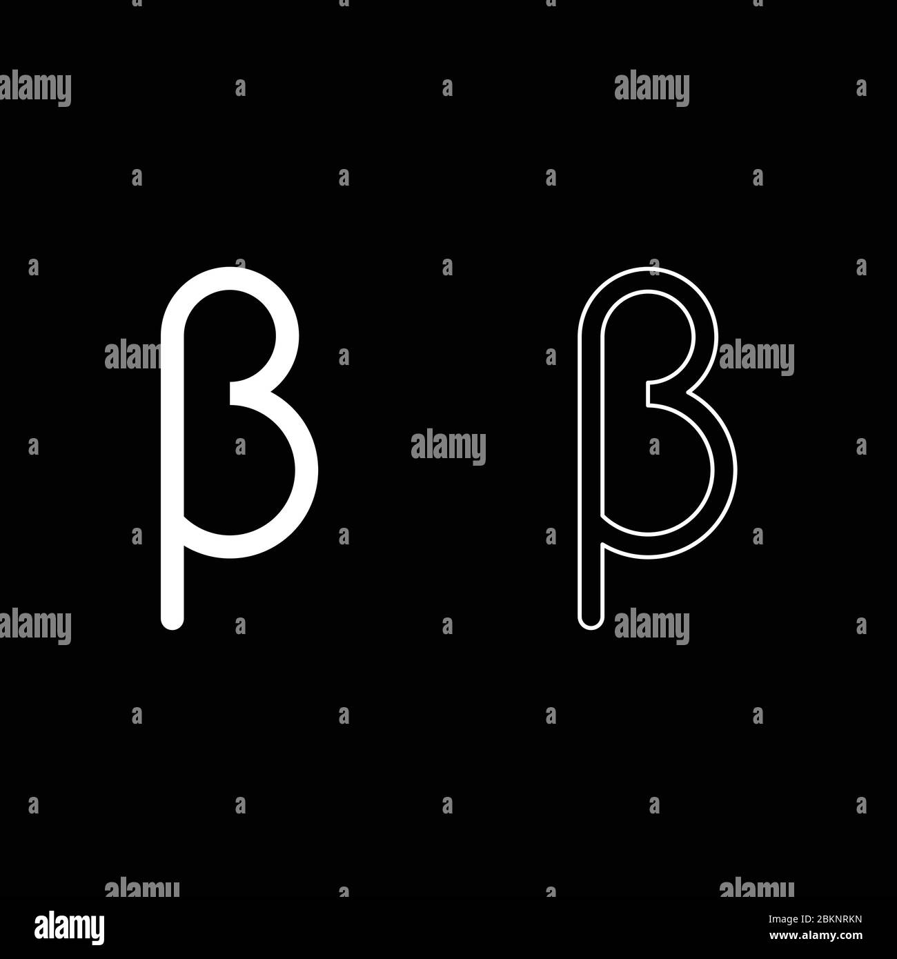 Beta symbol greek Stock Vector Images - Alamy