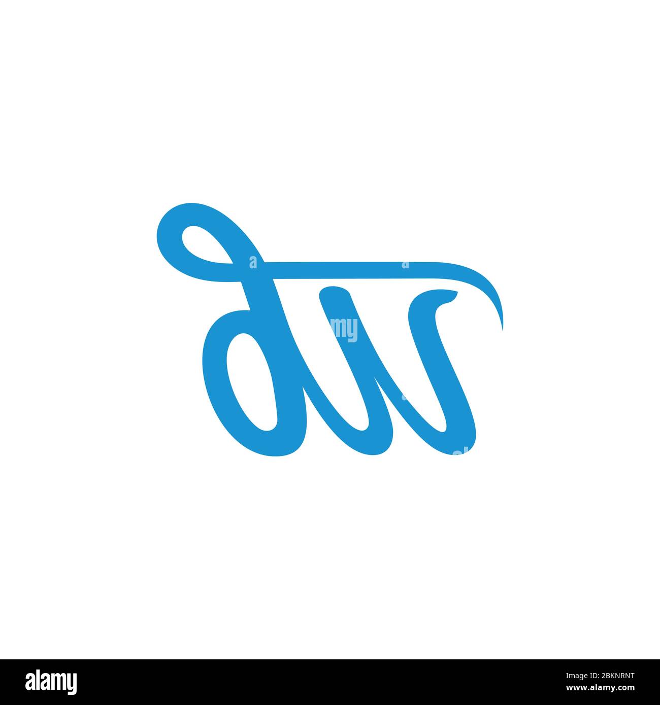 letter dw curves line simple logo vector Stock Vector Image & Art - Alamy