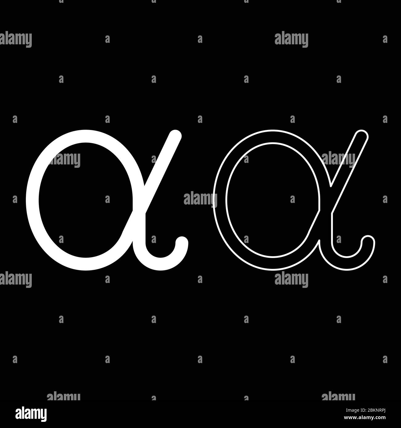 Alpha greek letter Stock Vector Images - Alamy