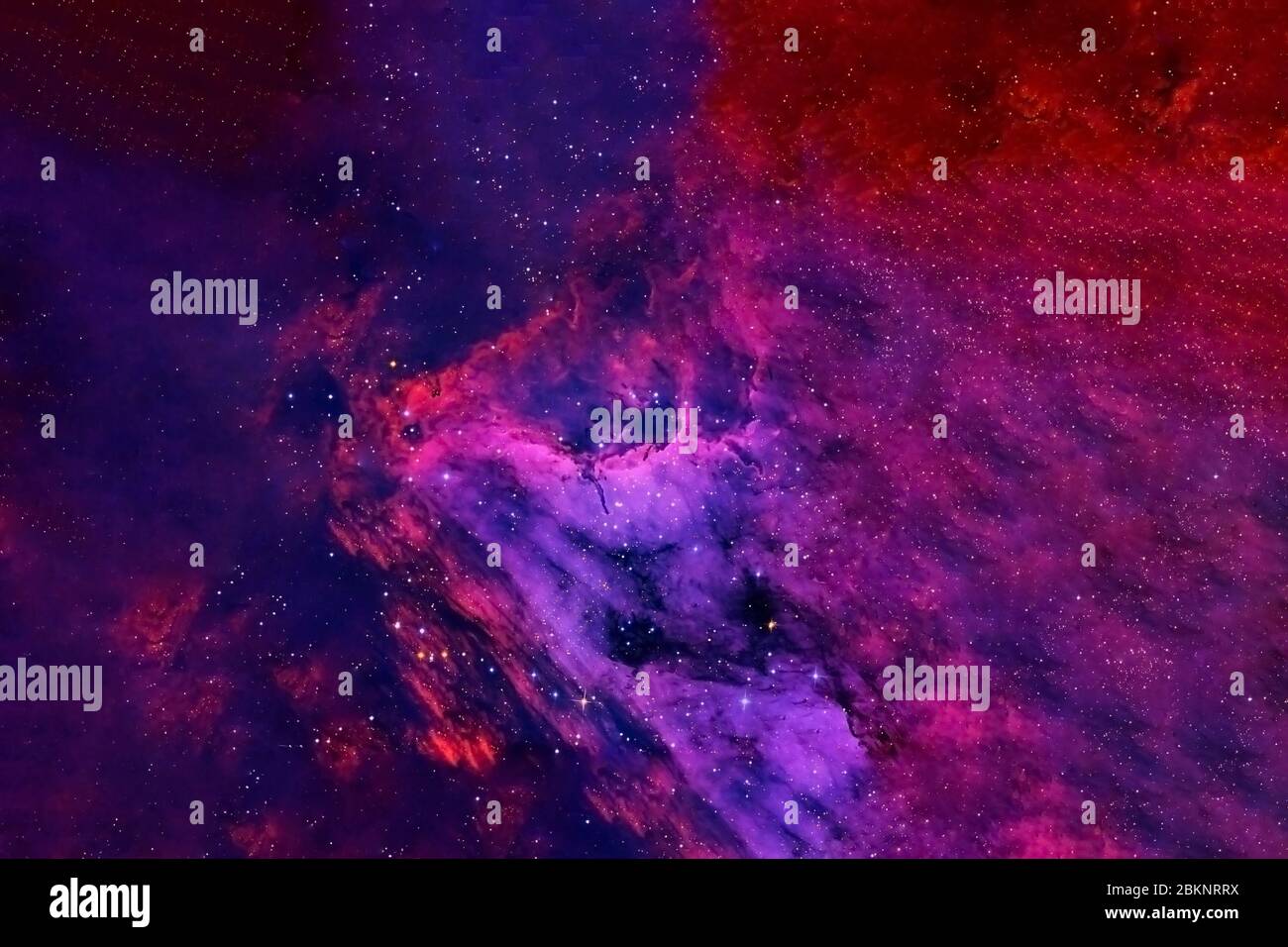 A pink galaxy in deep space. Elements of this image were furnished by ...