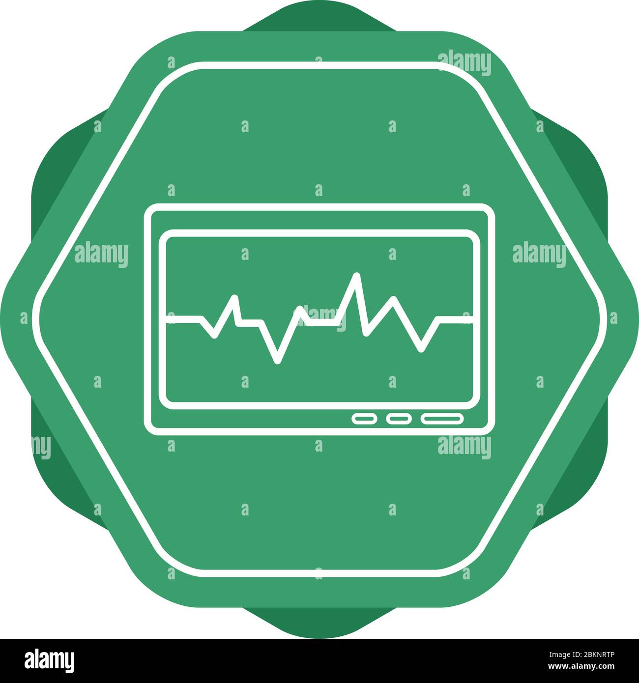 Beautiful ECG vector line icon Stock Vector Image & Art - Alamy