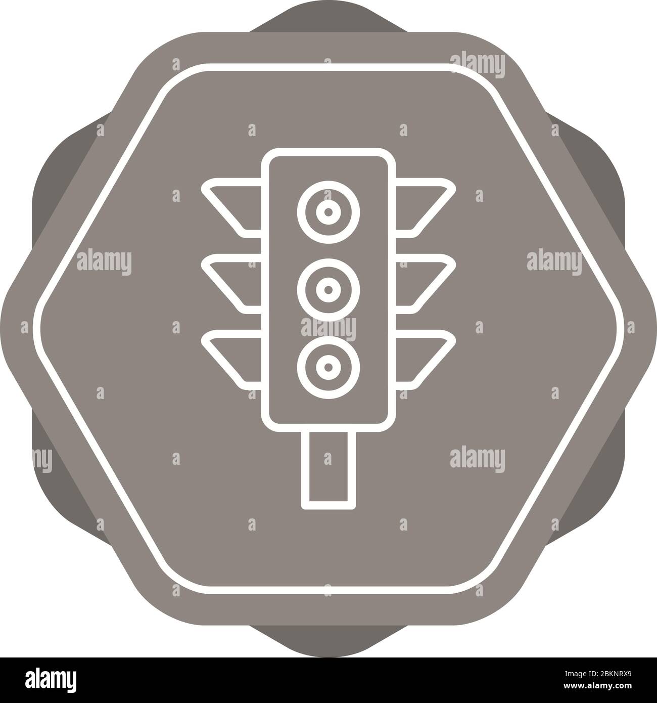 Beautiful Traffic signals Vector line icon Stock Vector Image & Art - Alamy