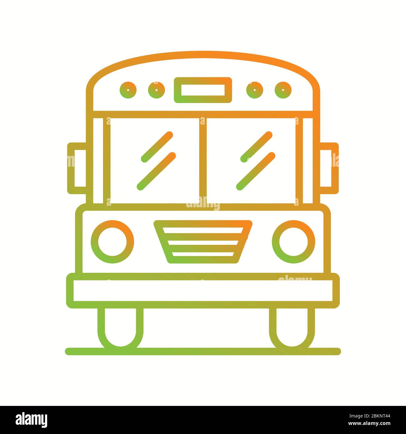 Beautiful School bus Vector line icon Stock Vector Image & Art - Alamy
