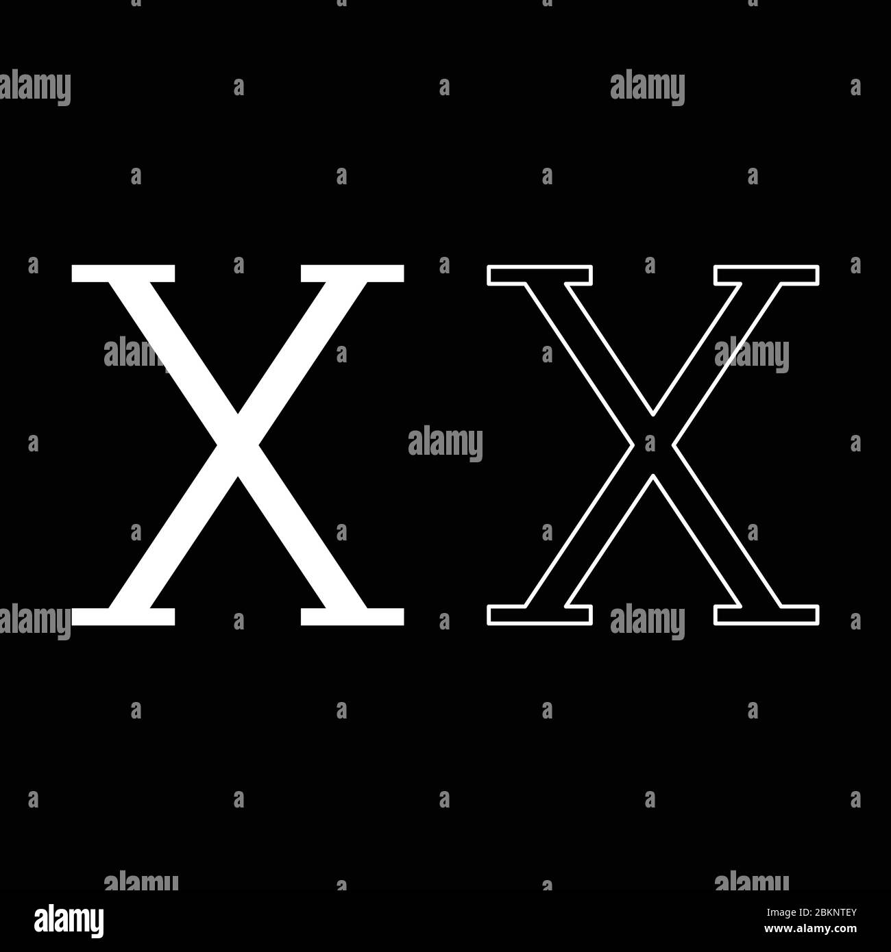 Chi letter Stock Vector Images - Alamy