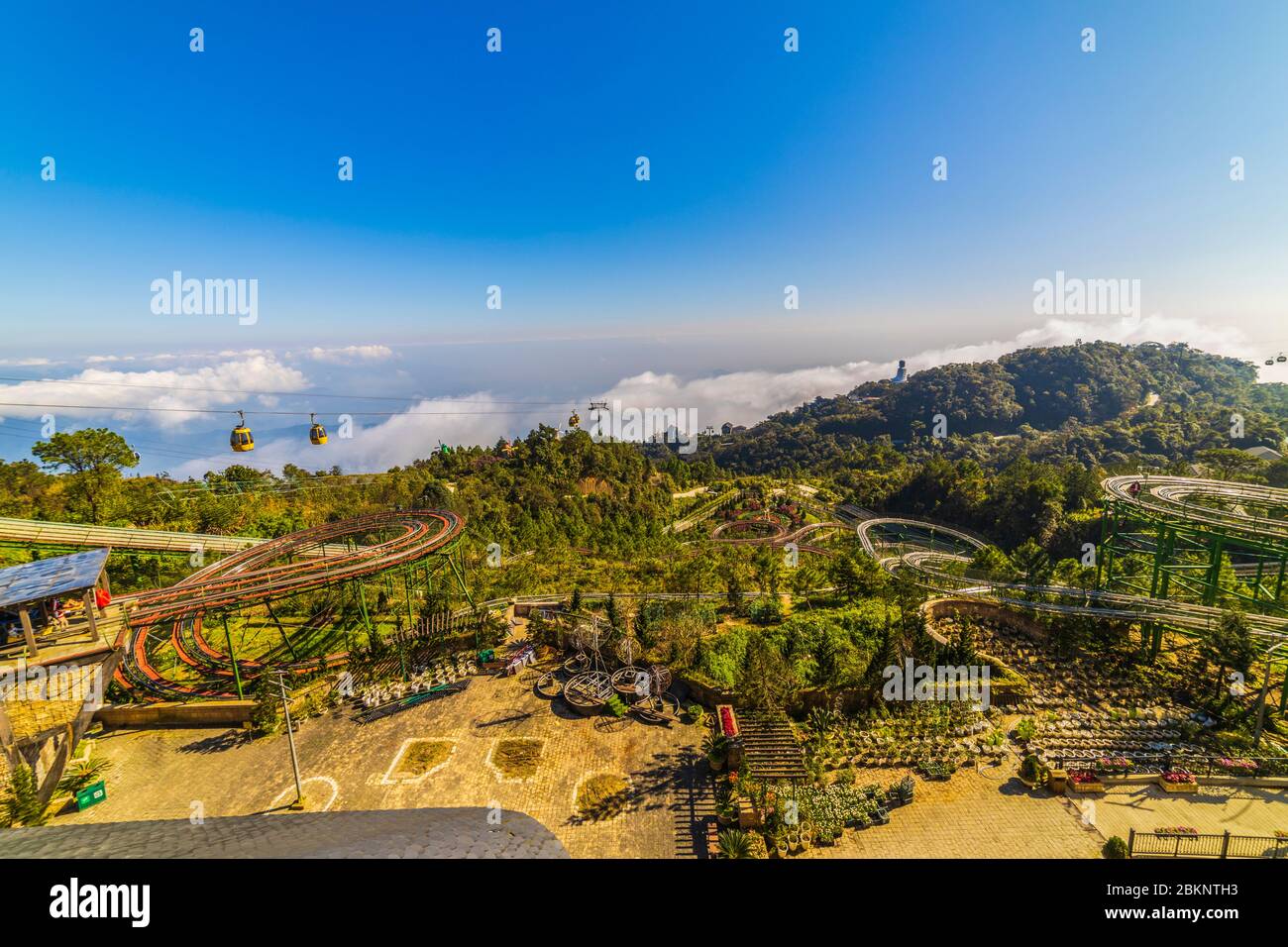 Da Nang, Vietnam - 16January 2020: Cable car to Ba Na Hills Mountain ...