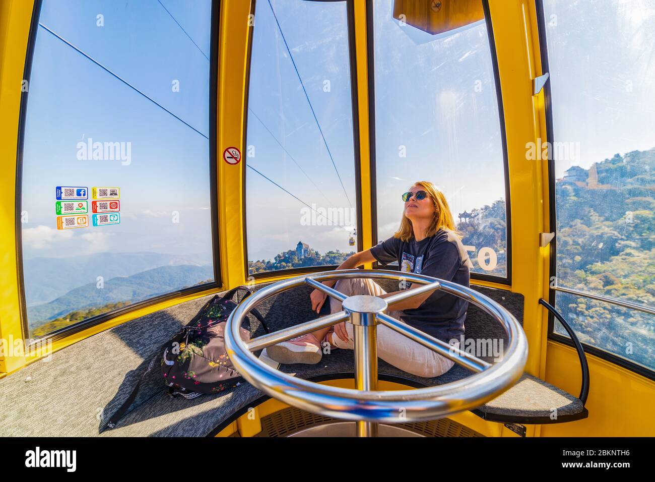 Da Nang, Vietnam - 16January 2020: Cable car to Ba Na Hills Mountain ...