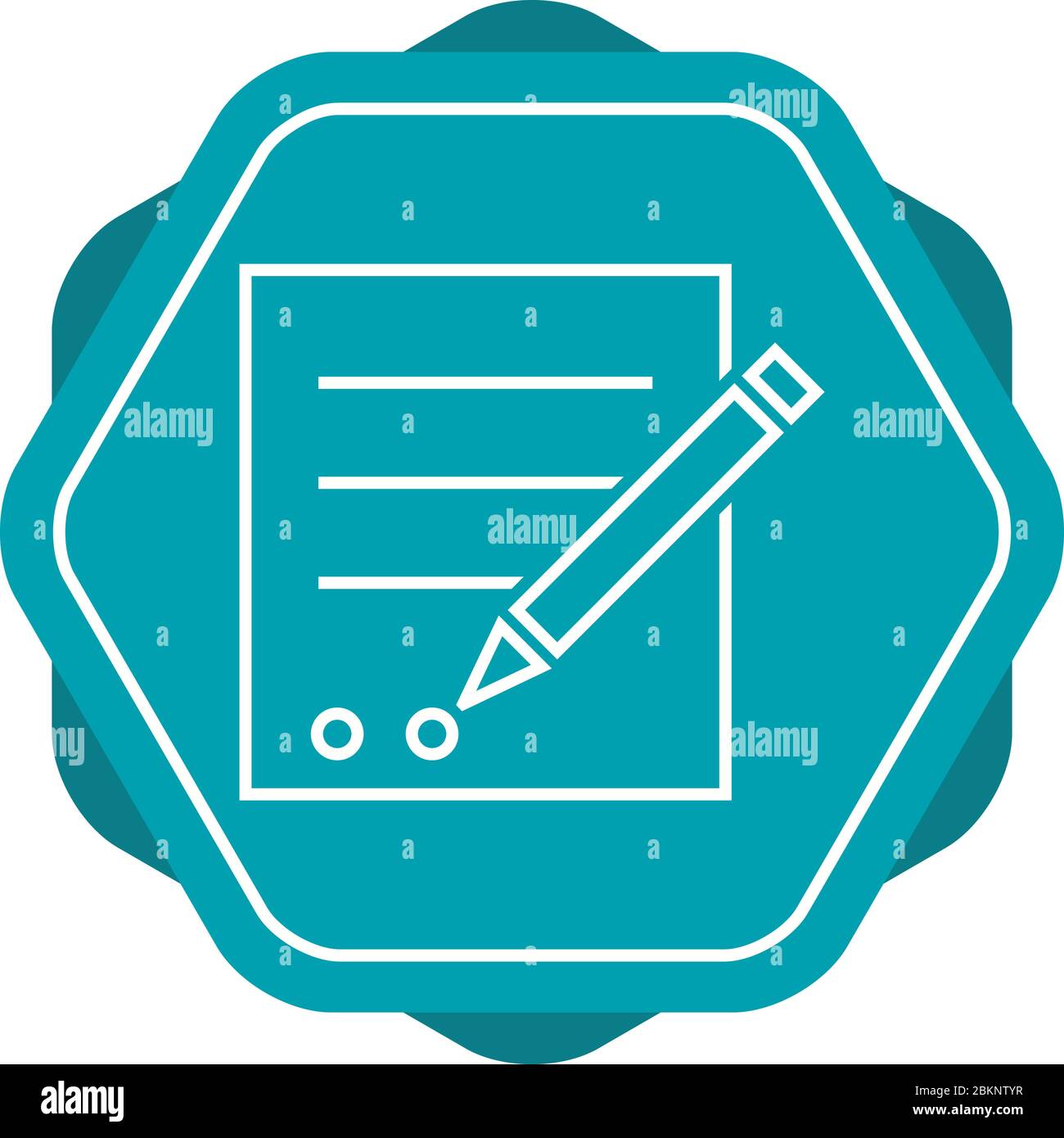 Beautiful Writing report vector line icon Stock Vector Image & Art - Alamy
