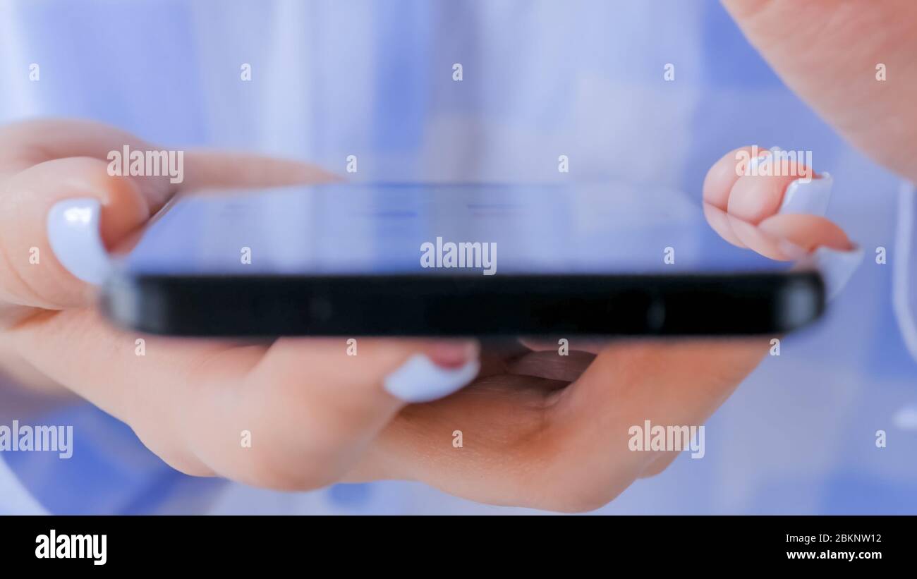 Relax, entertainment, leisure time and technology concept. Close up ...