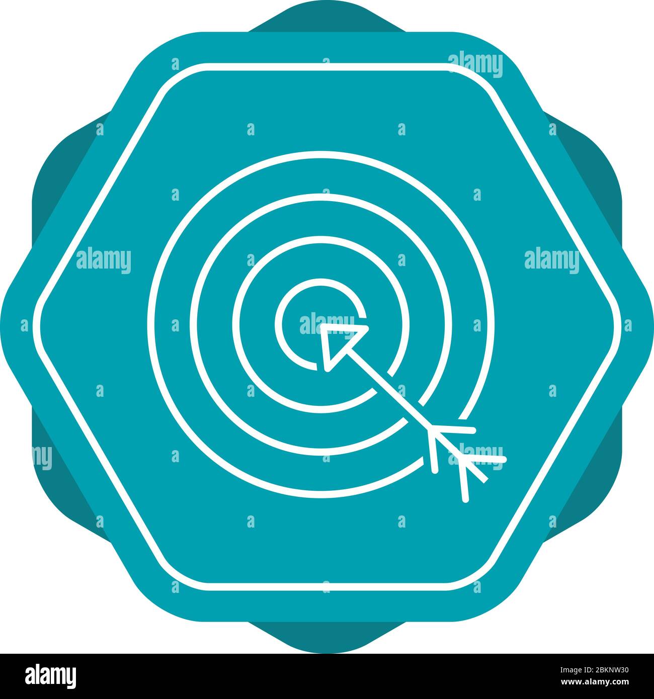 Beautiful Target vector line icon Stock Vector Image & Art - Alamy