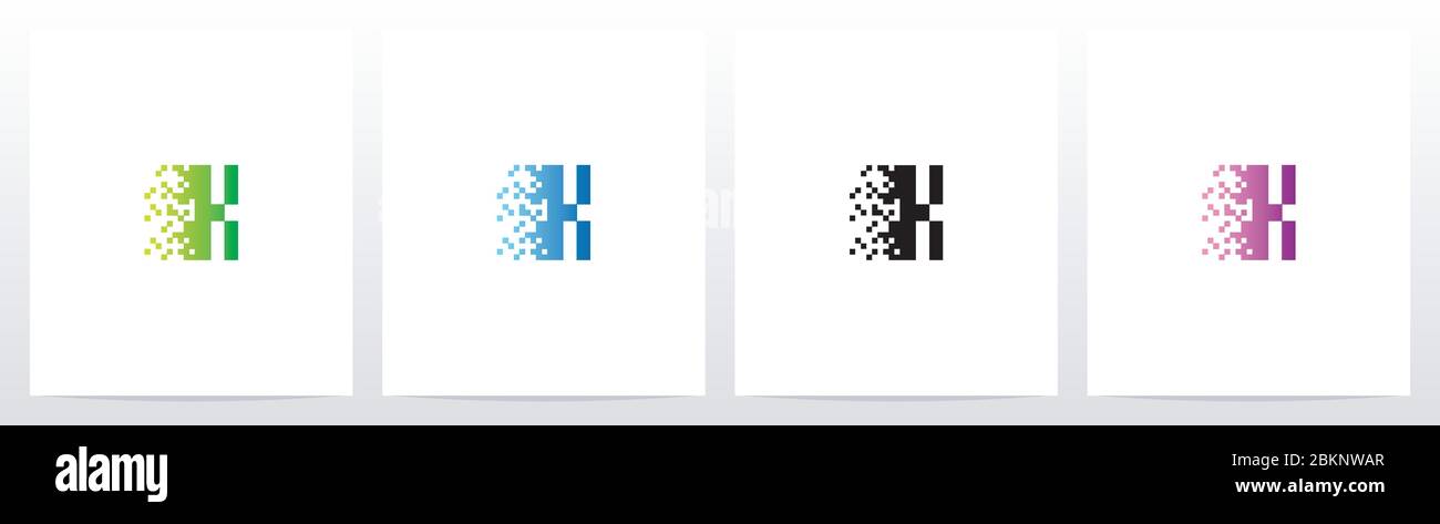 Pixel Eroded On Letter Logo Design X Stock Vector Image & Art - Alamy