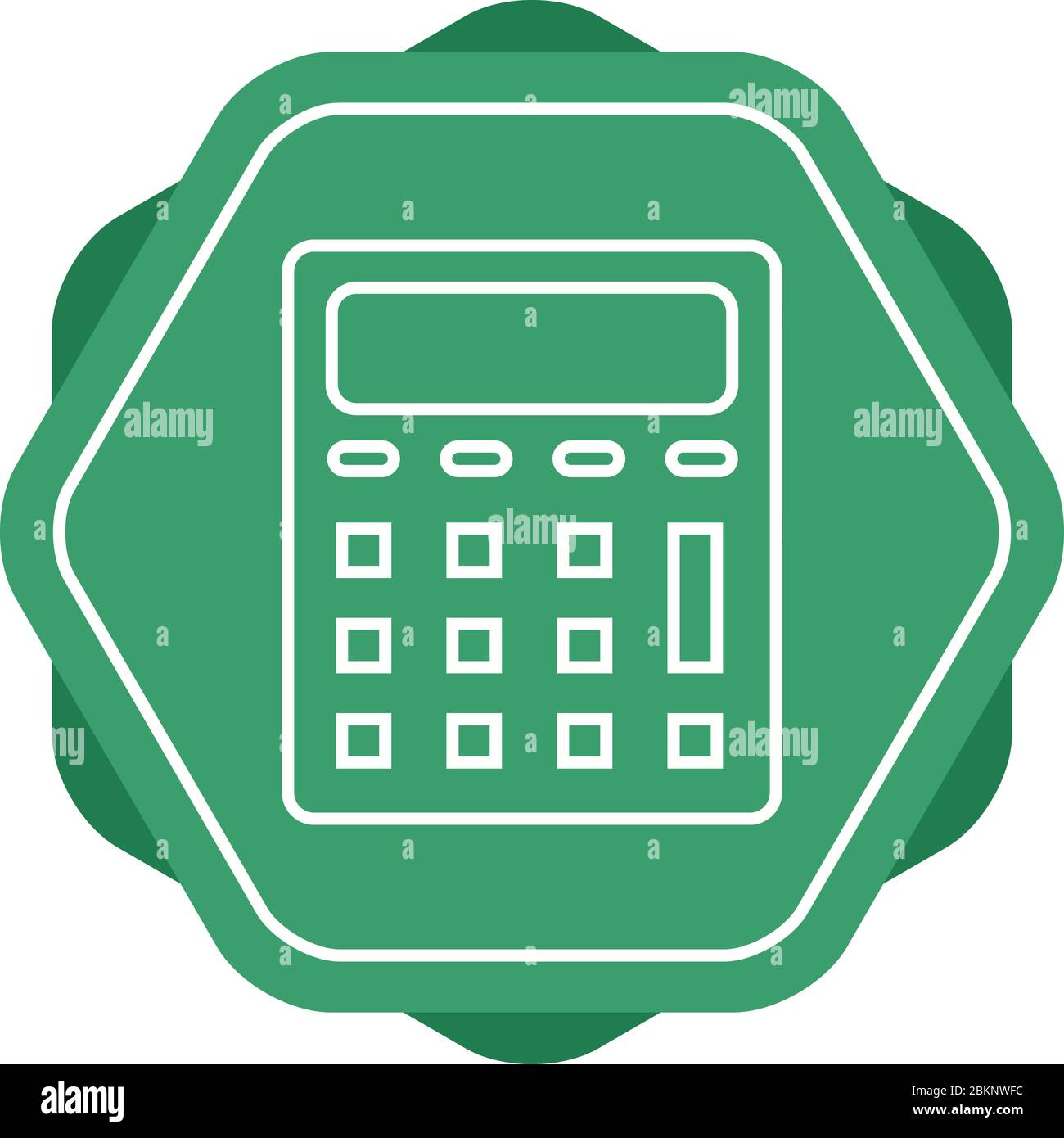Beautiful Calculator Vector line icon Stock Vector Image & Art - Alamy
