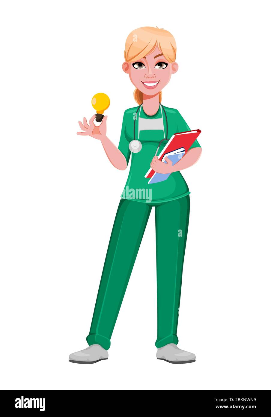 Beautiful Teacher Cartoon