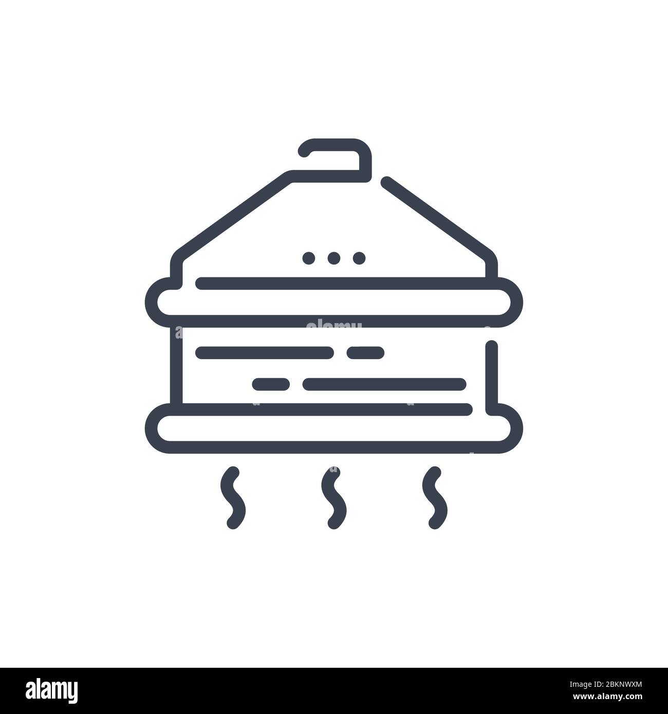 Vector illustration of one extractor icon or logo with black color and ...