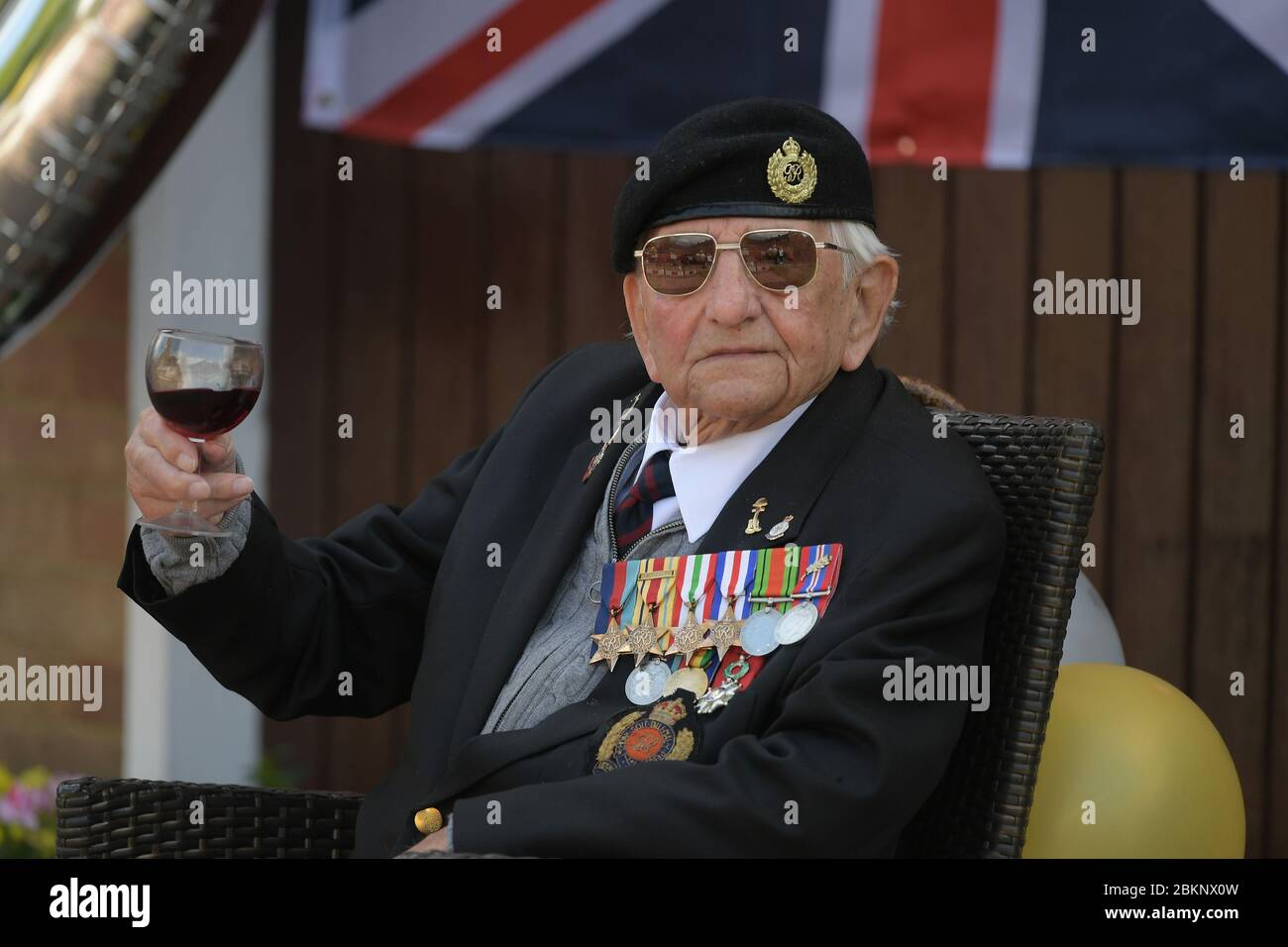 D-Day veteran Don Sheppard celebrates his 100th Birthday at his home in ...
