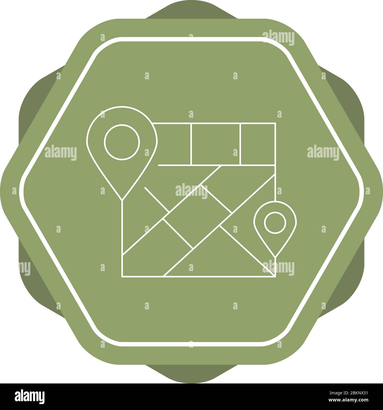 Places on maps Stock Vector Images - Alamy