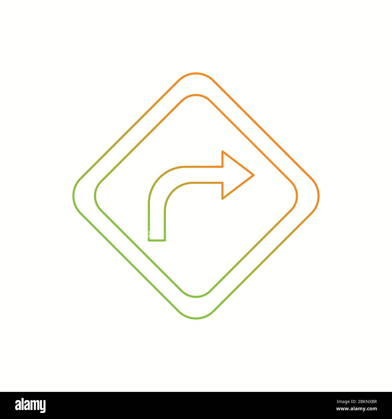 Turn ahead Stock Vector Images - Alamy