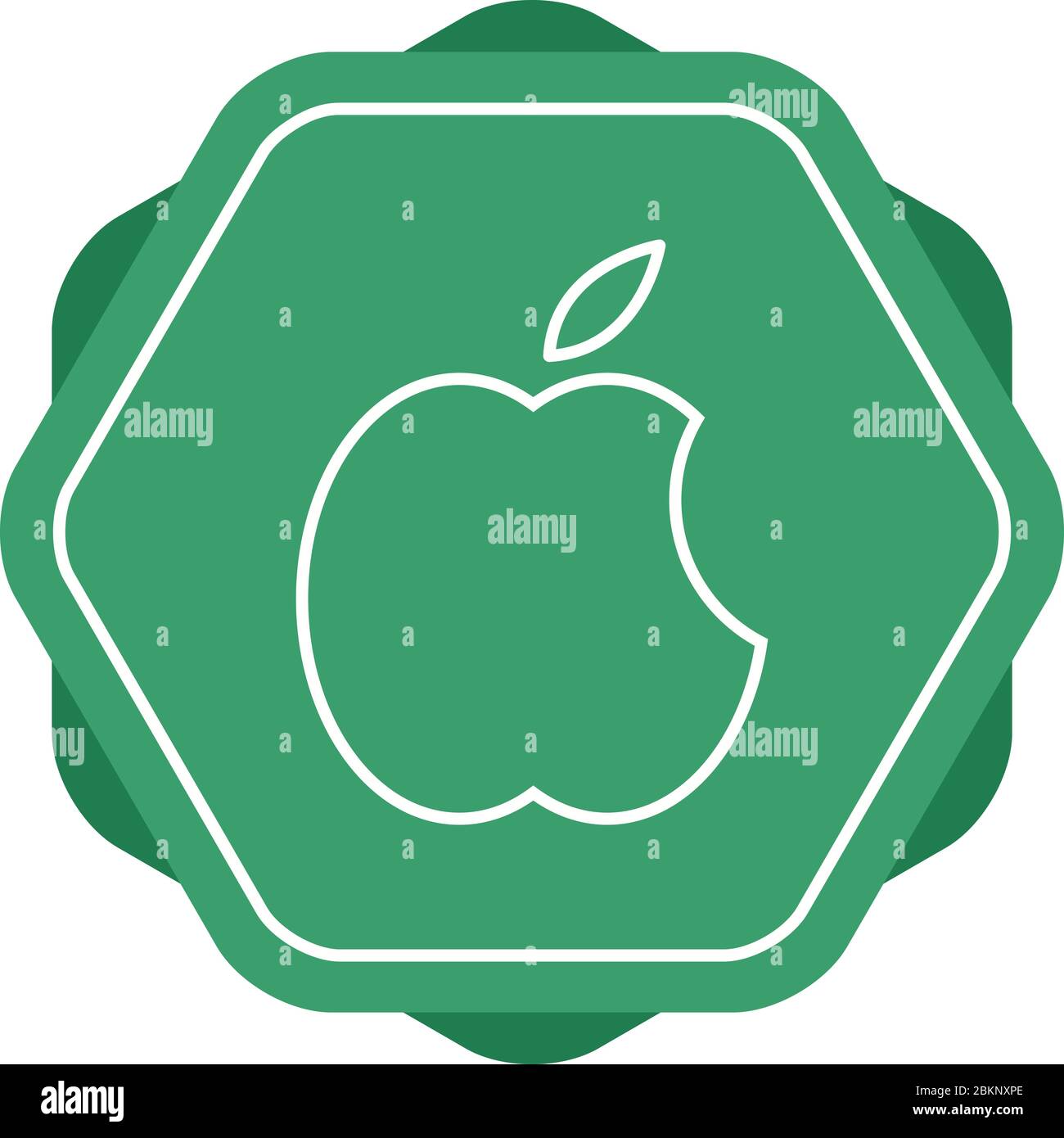 Beautiful Apple logo vector line icon Stock Vector Image & Art - Alamy