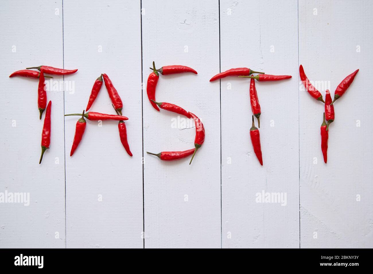 The word tasty hi-res stock photography and images - Alamy