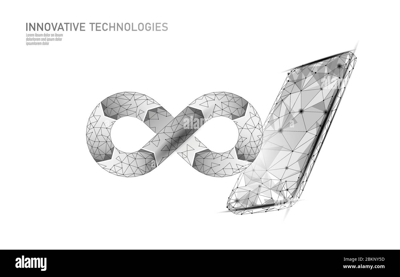 Devops software development operations infinity symbol. Programmer ...