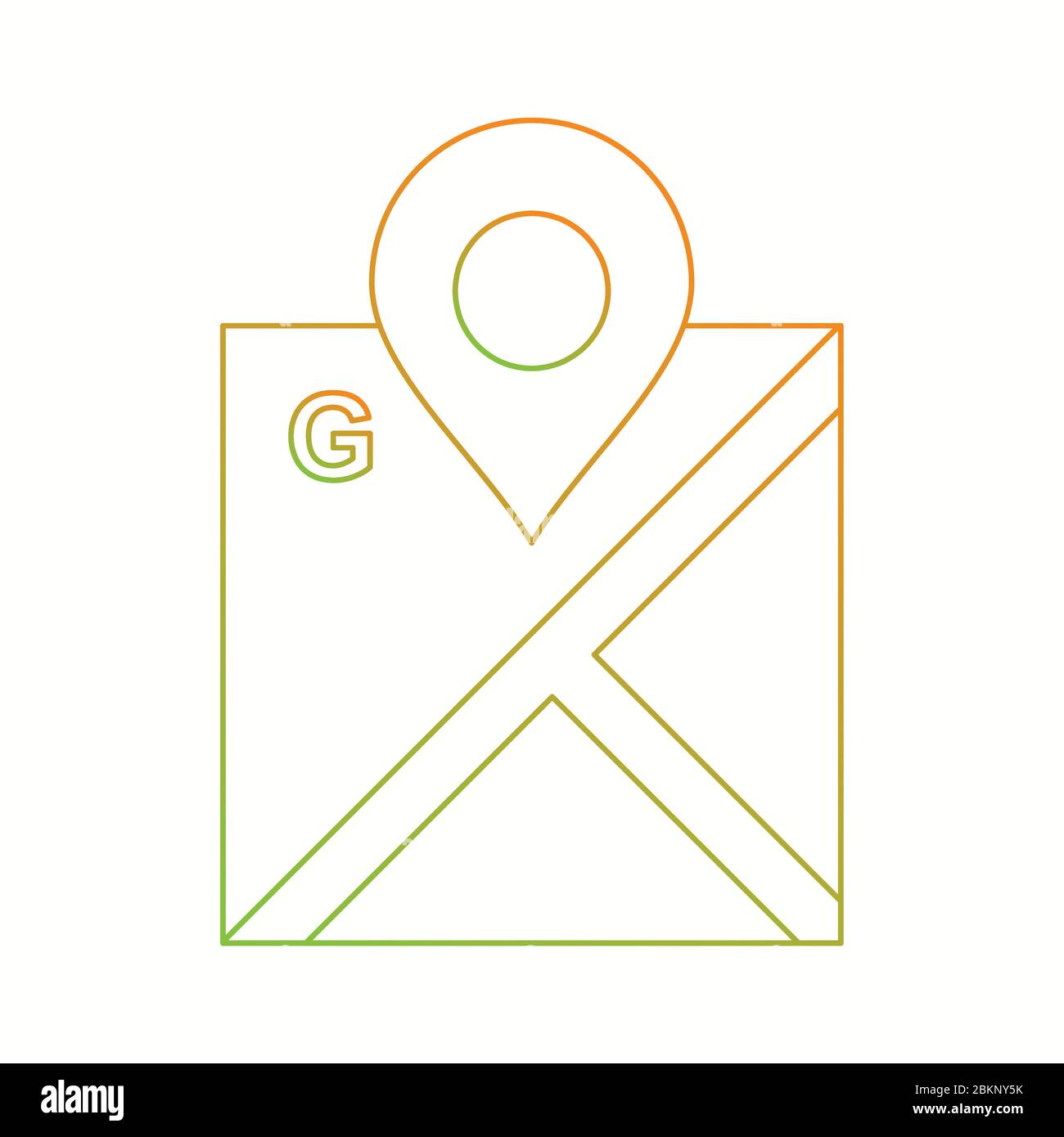 Mark on maps icon Cut Out Stock Images & Pictures - Alamy