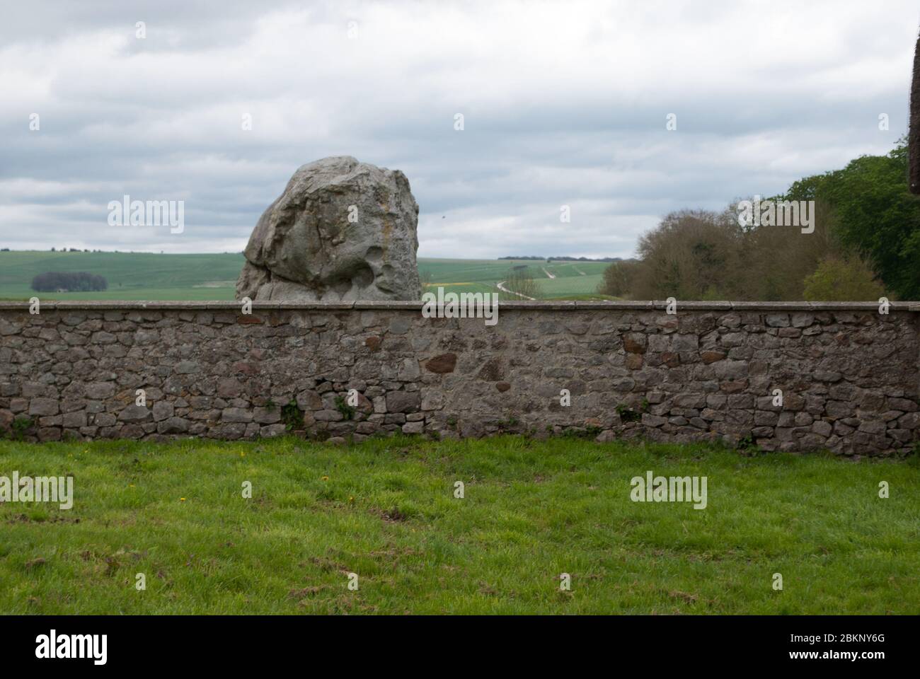 Neolithic Stone Circle Stone Wall at Avebury, Marlborough, Wiltshire ...